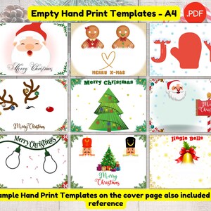 Christmas Handprint Craft Bundle | Printable Christmas Handprint Art ...