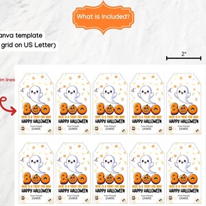 Editable Halloween Favor Tag | Boo Gift Label | Costume Party | Trick ...