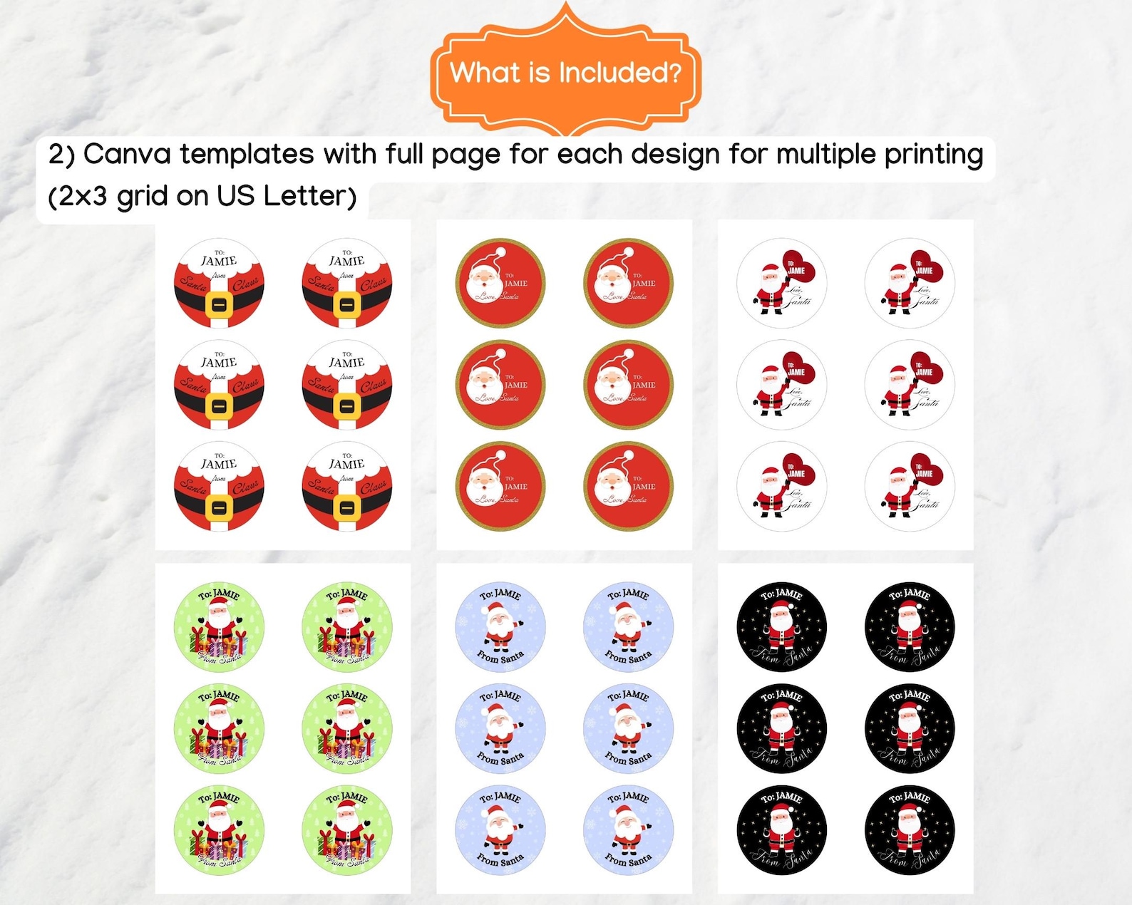 From Santa Shipping Labels, Christmas Gift Stickers, Holiday Gift Tags ...