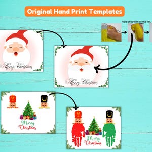 Christmas Handprint Craft Bundle | Printable Christmas Handprint Art ...
