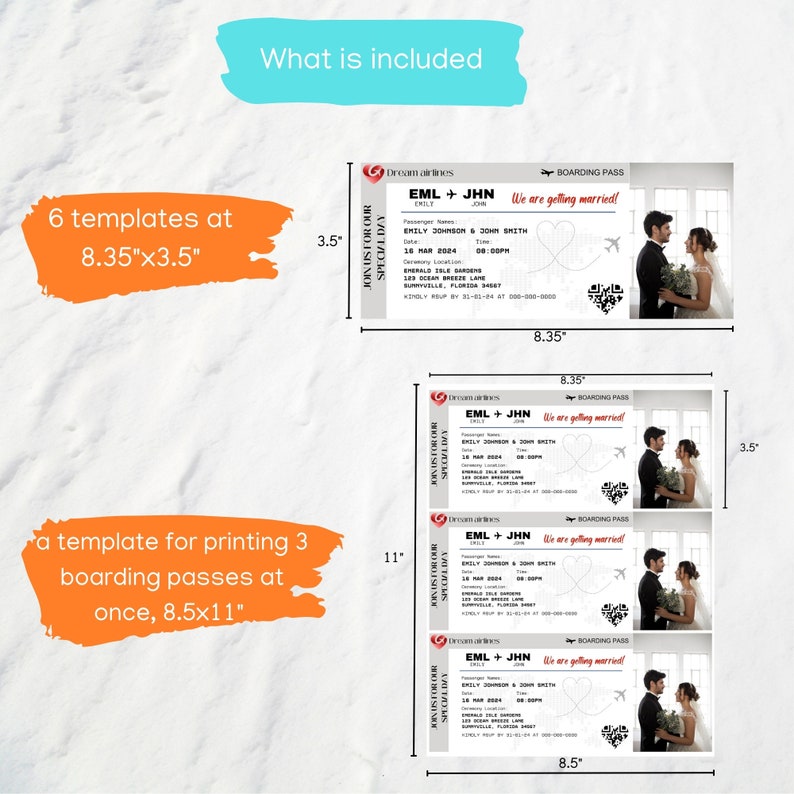 Editable Boarding Pass Template Printable Surprise Gift Idea Boarding ...