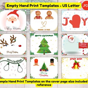 Christmas Handprint Craft Bundle | Printable Christmas Handprint Art ...
