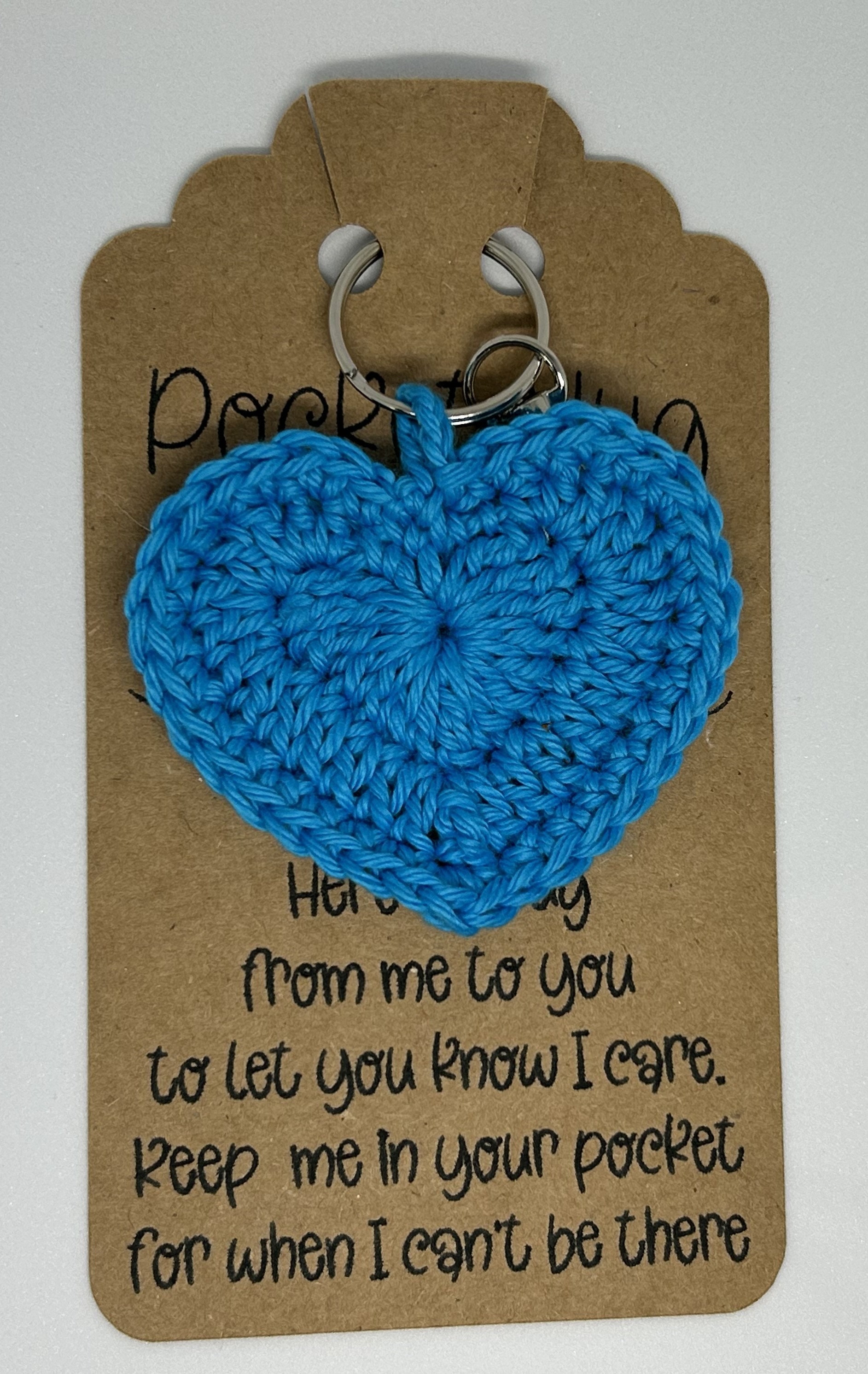 Pocket Hug Keychain Handmade Crochet Heart, Great for Mother's Day ...