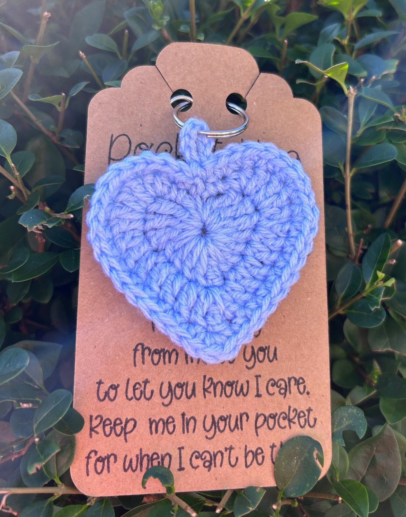 Pocket Hug Keychain Handmade Crochet Heart, Great for Mother's Day ...