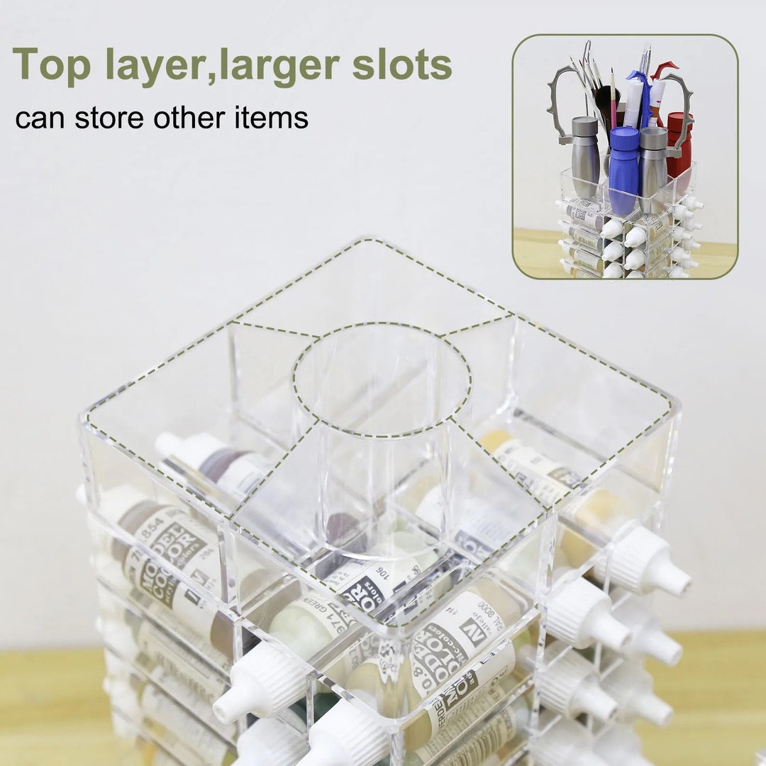 Model Paint Organizer With Spinning Rack Stand - Etsy
