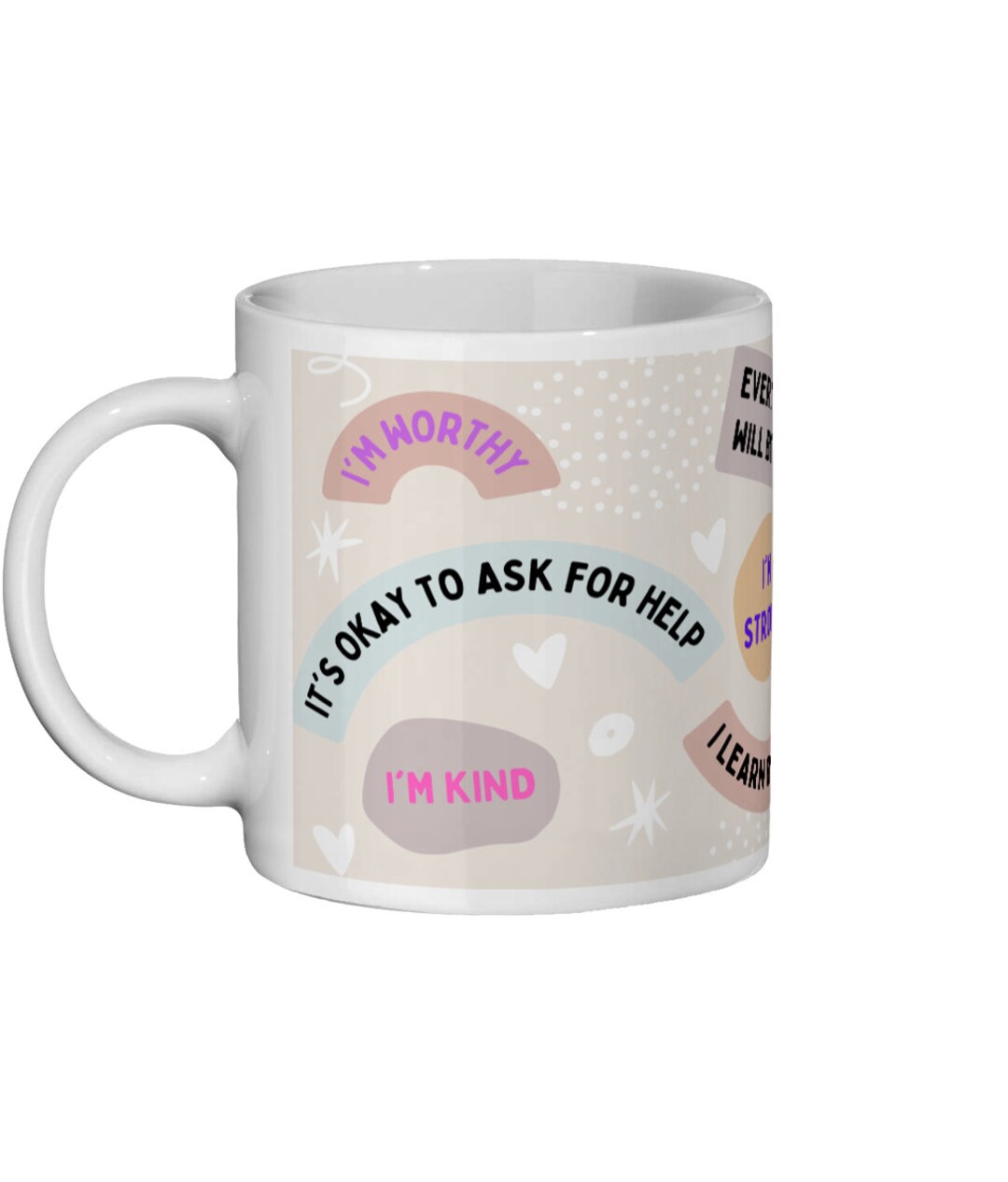 Positive Words Mug- Inspirational Sayings- Motivation- Positive Quotes ...