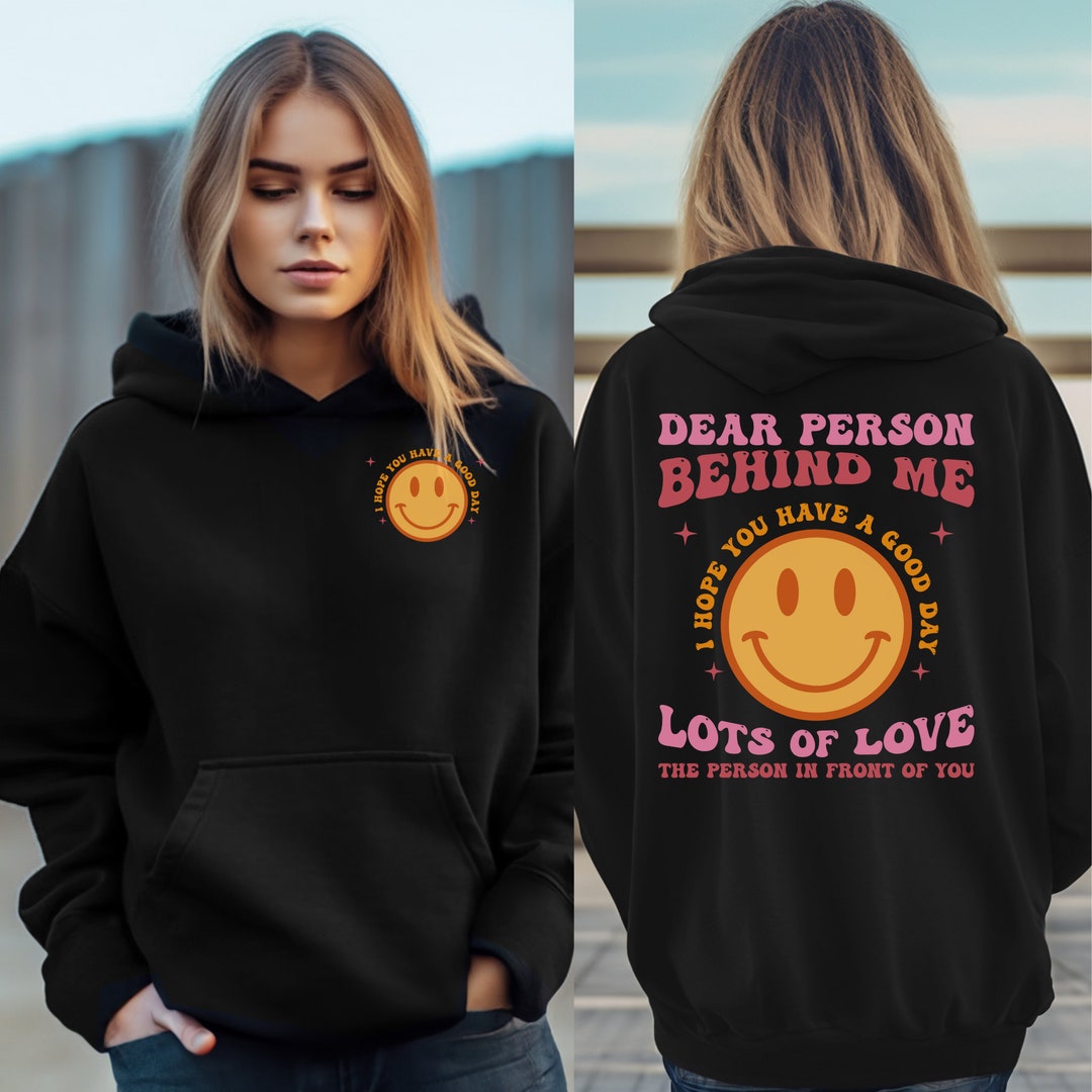Dear Person Behind Me Hoodie, Mental Health Hoodie, Oversized Hoodie ...