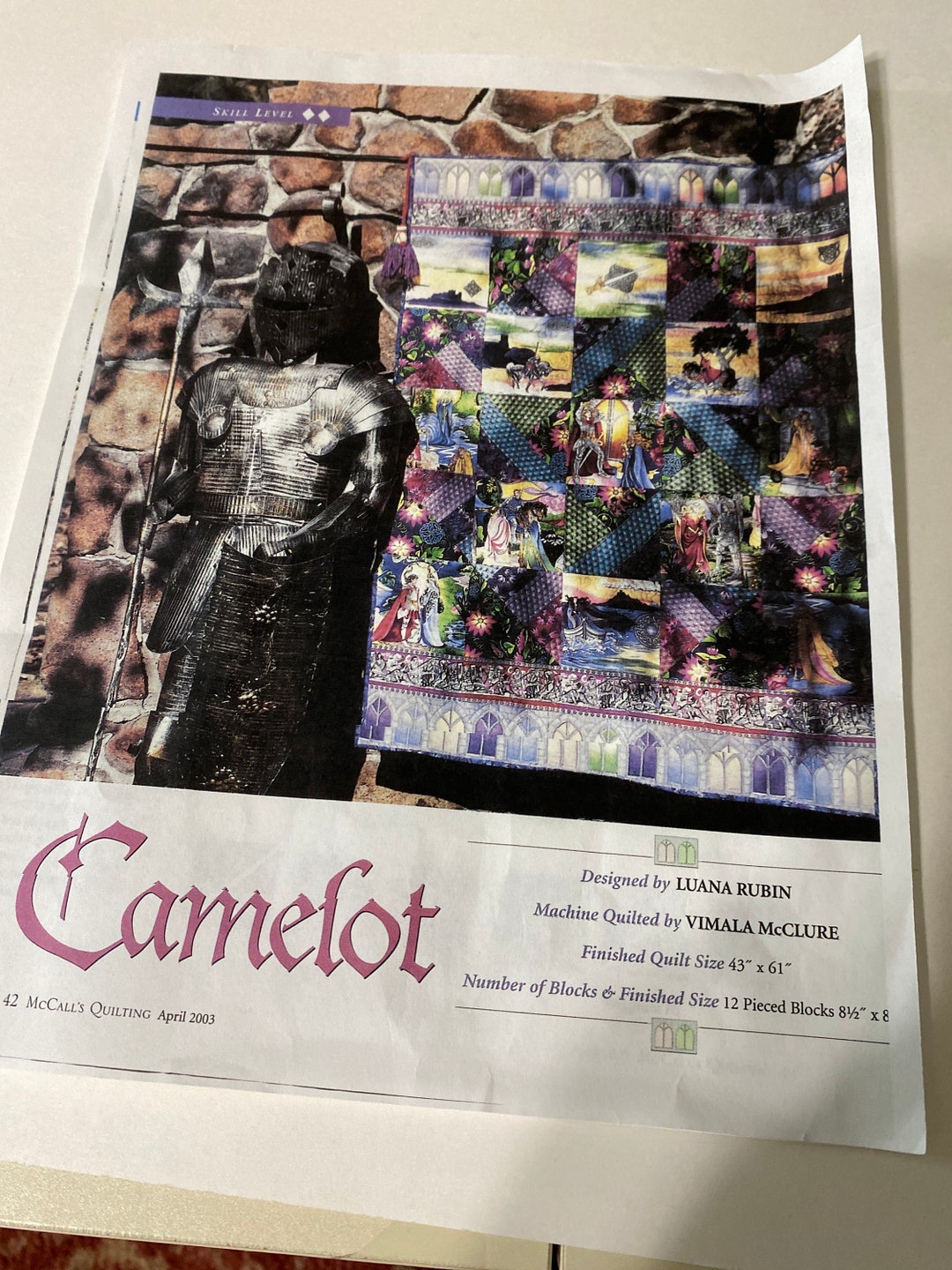 Camelot Quilt Kit Designed by Luana Rubin. This Quilt Pattern Was ...