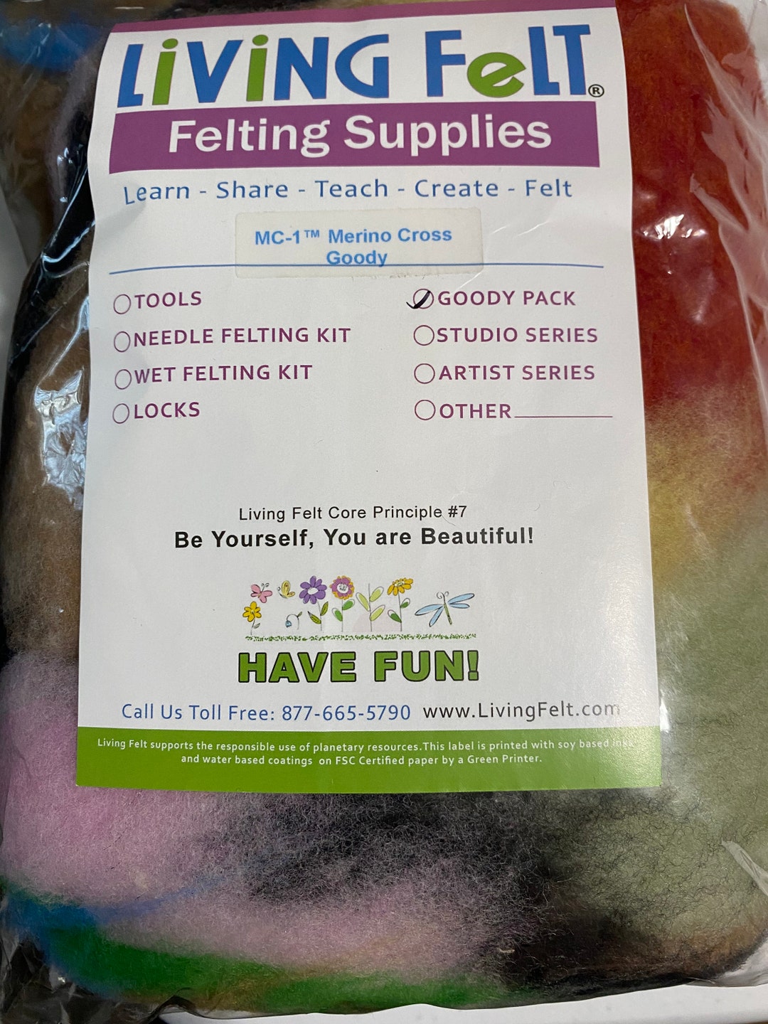 Living Felt Merino Cross Goody Pack for Beginners - Etsy