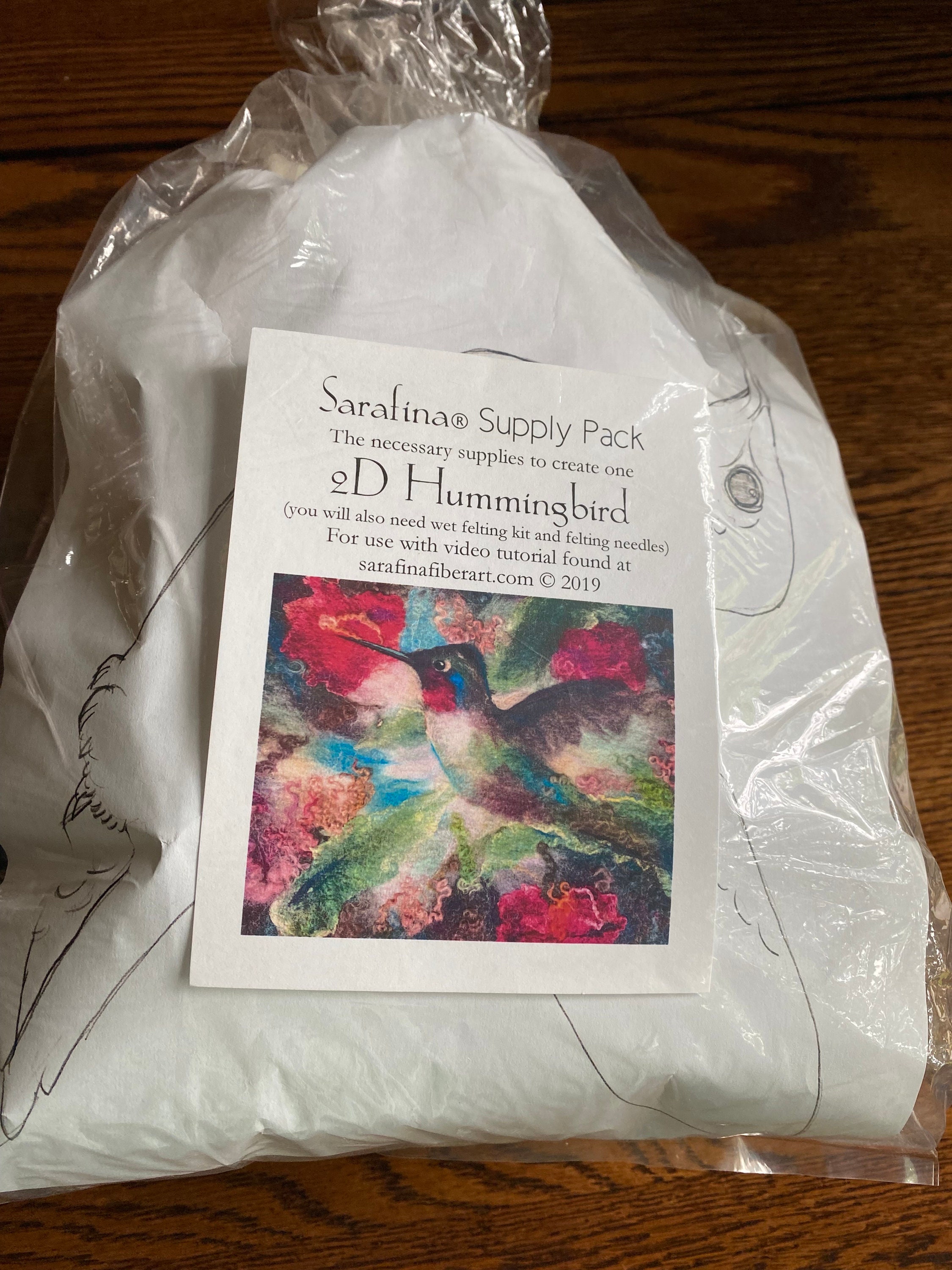 Sarafina Fiber Art 2D Hummingbird Supply Pack - Etsy