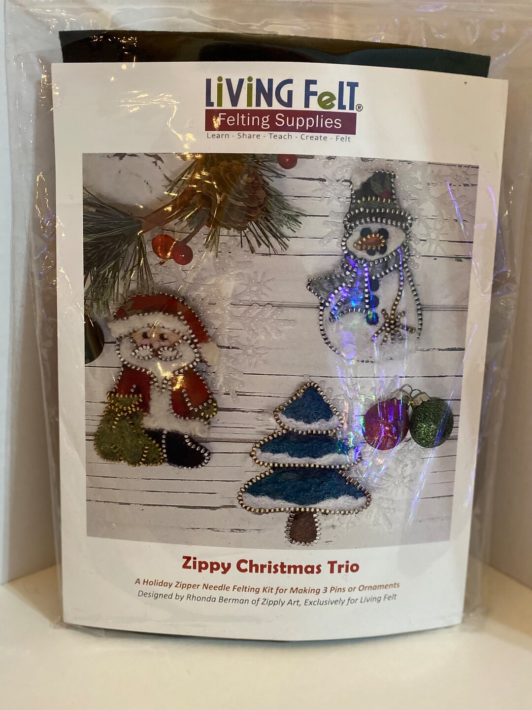Living Felt Zippy Christmas Trio - Etsy