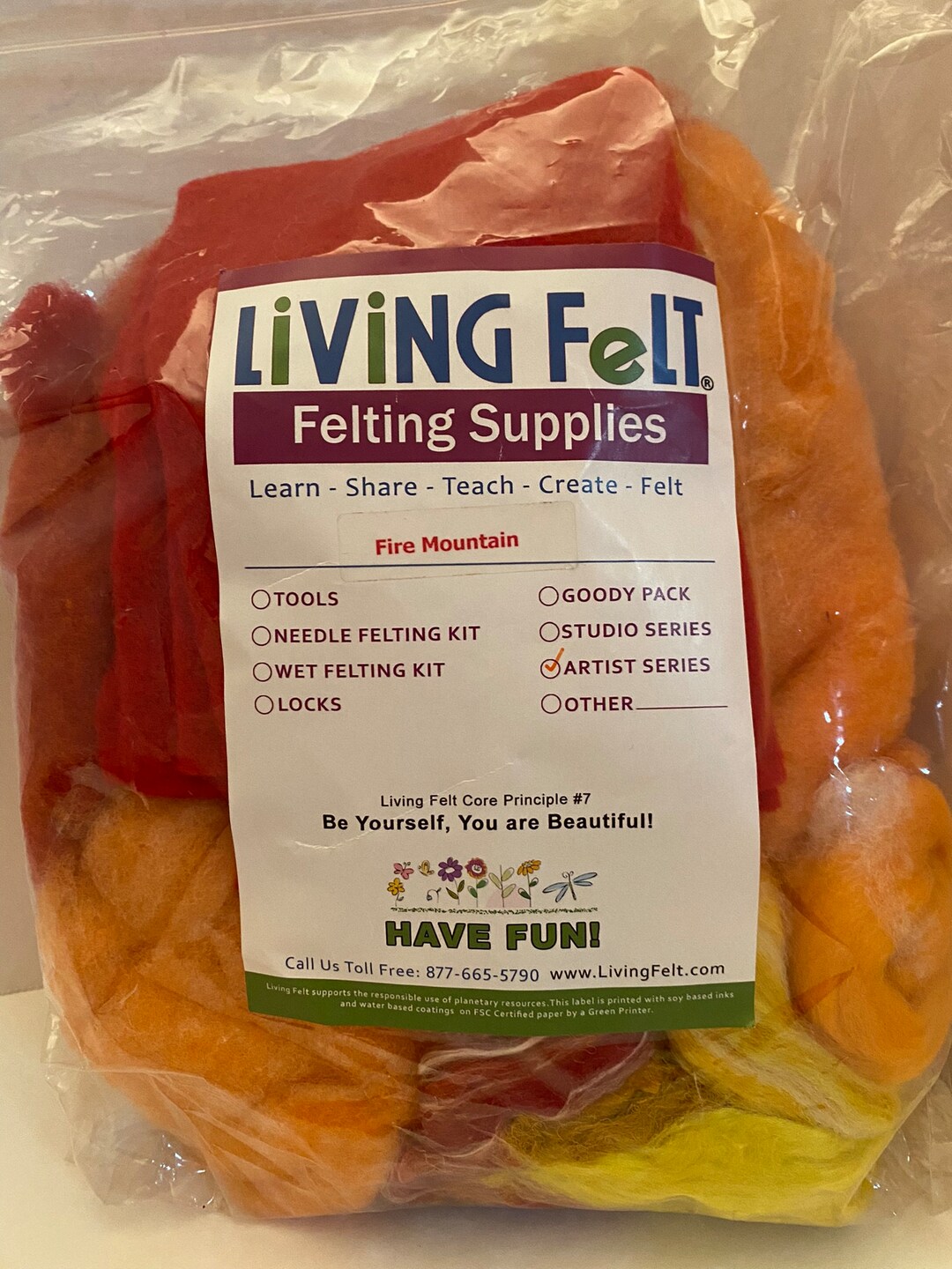 Living Felt Fire Mountain Artist Series - Etsy