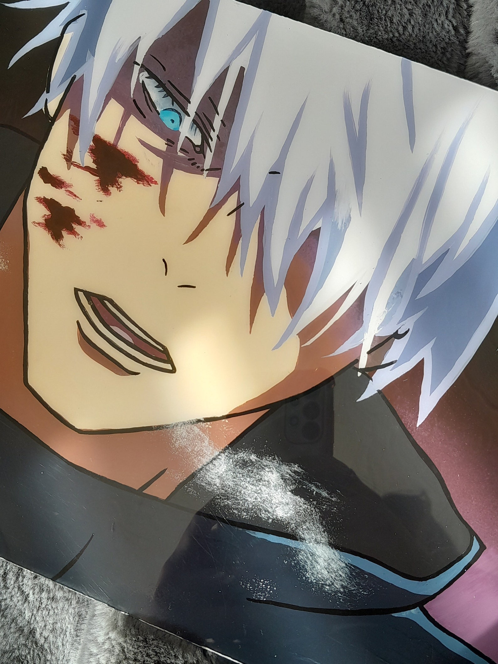 Gojo Anime Glass Painting - Etsy