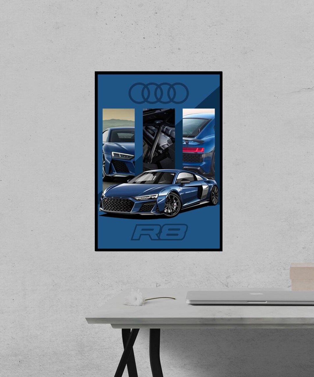 Audi R8 Poster - Etsy