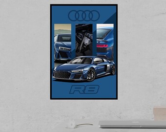Audi R8 Poster - Etsy