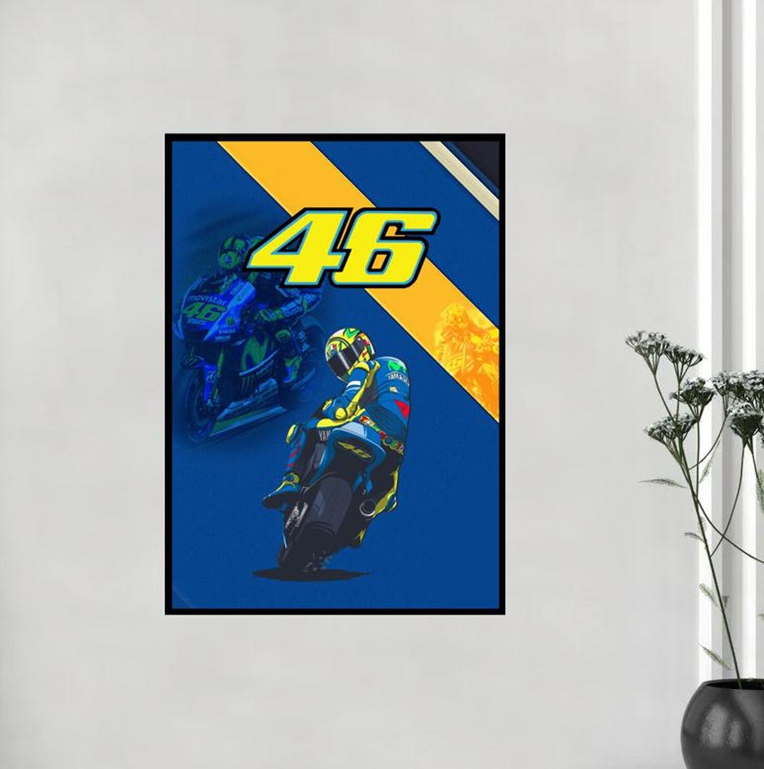 Valentino Rossi Poster - Etsy
