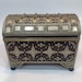 Vintage Moroccan Box Decorated With Metal and Coral Stones - Etsy