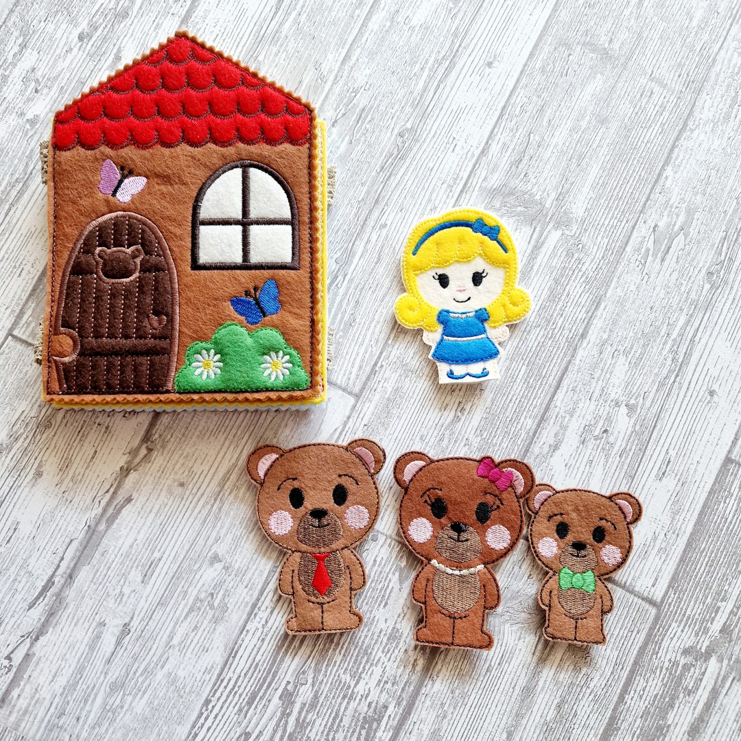 Goldilocks and the 3 Bears Quiet Book toddler Quiet Book - Etsy