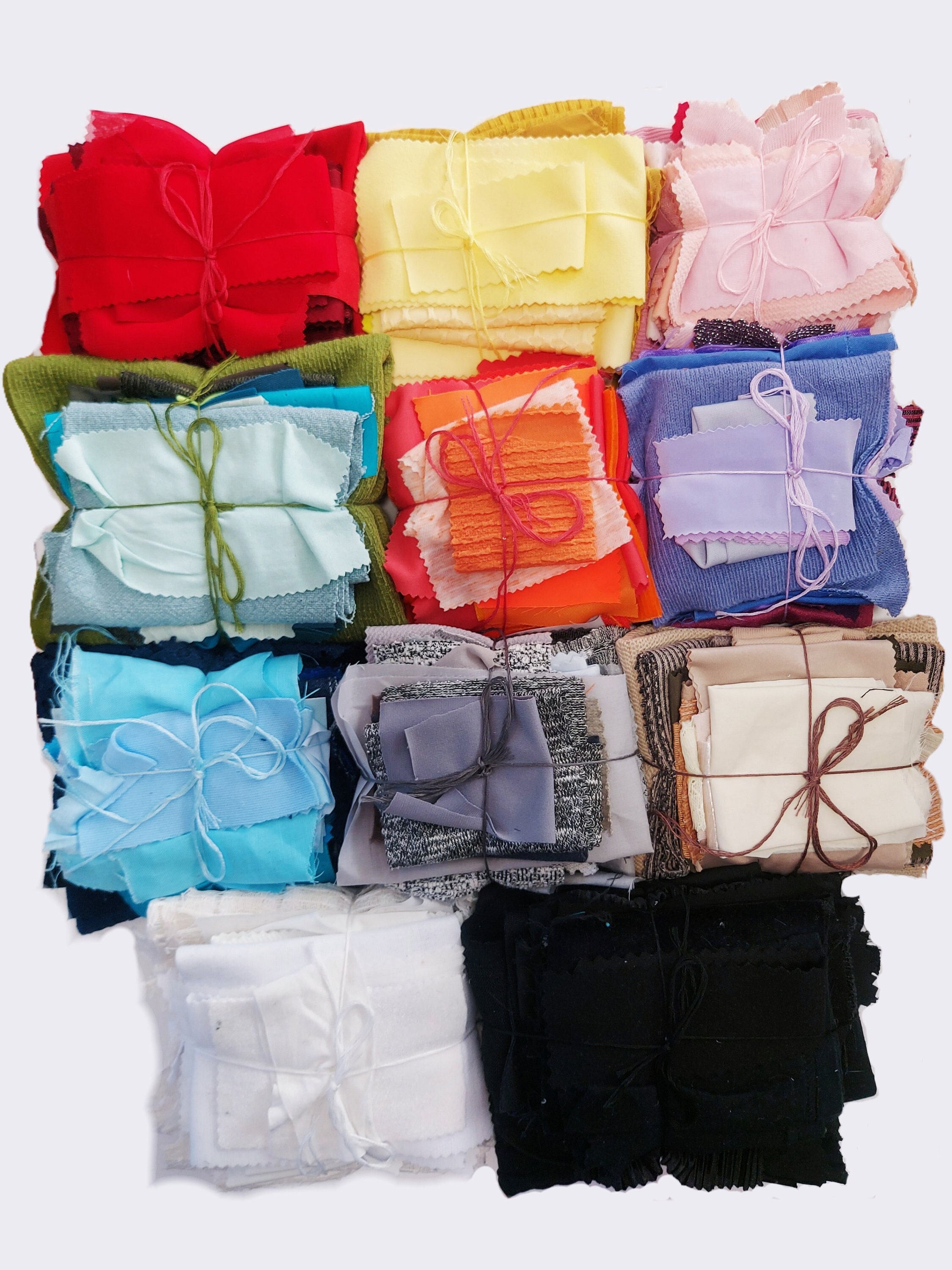 Fabric Scrap Bundle- 30 Pieces - Etsy UK