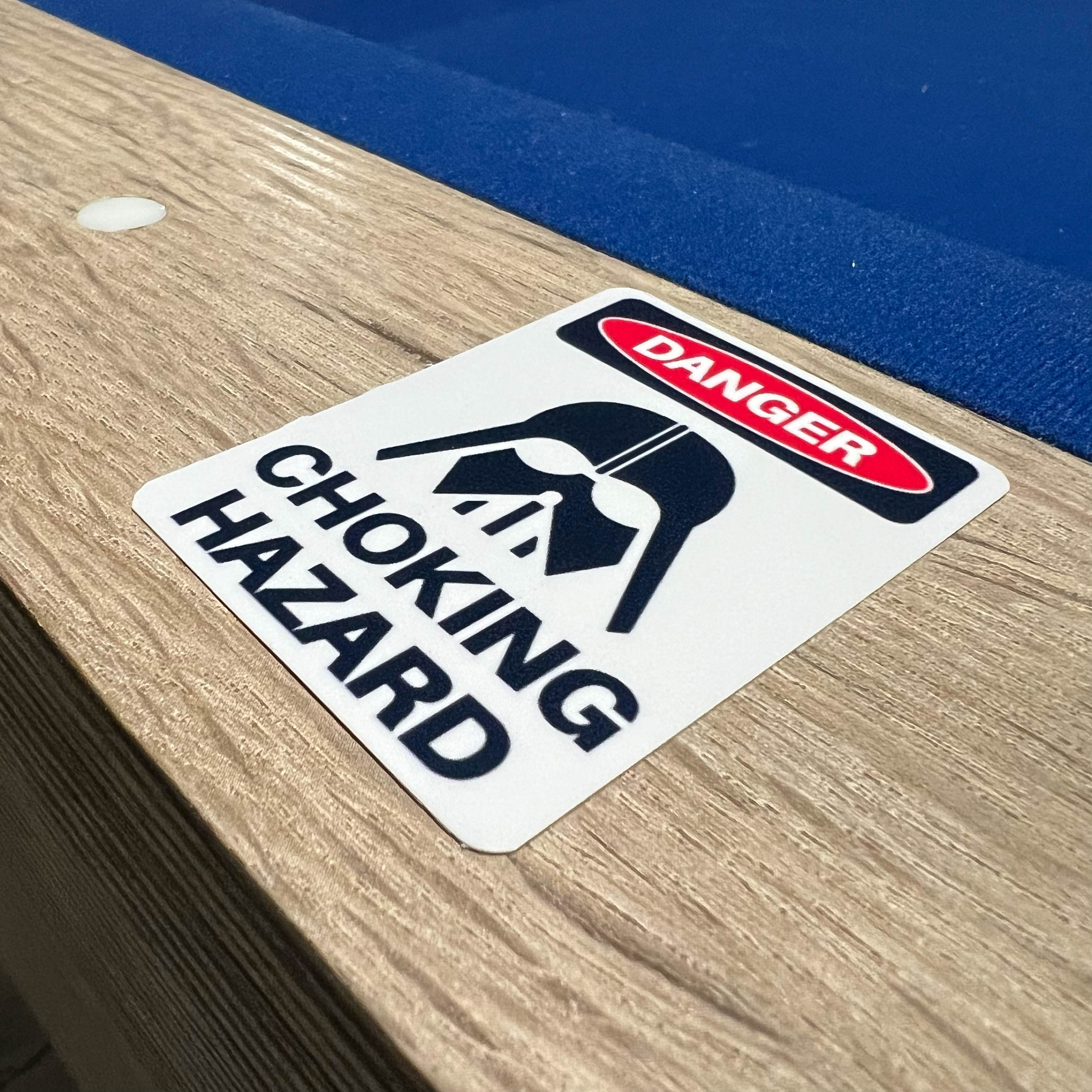 Choking Hazard Sticker: Dark Side Galactic Humor Sign - Etsy