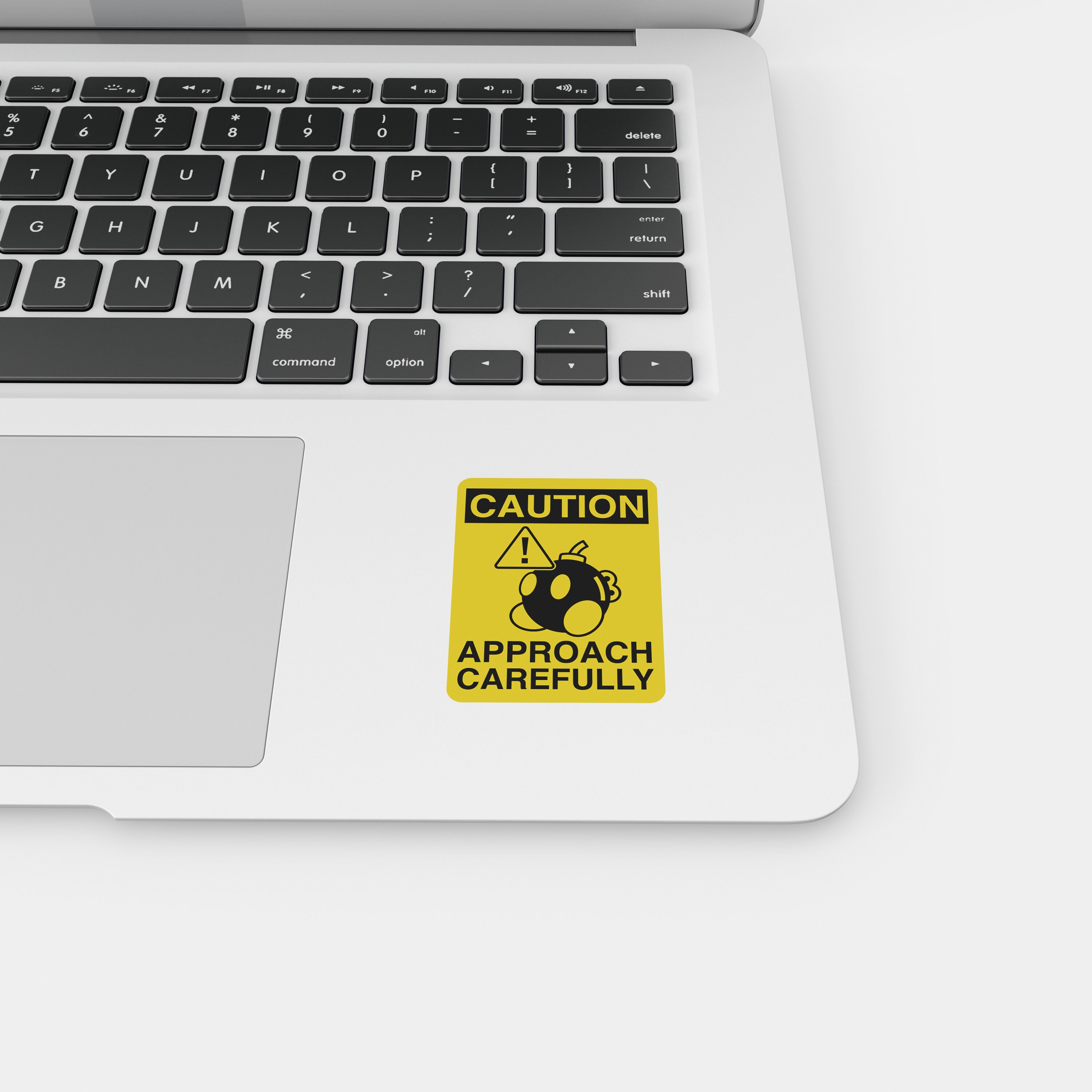 Caution Approach Carefully Sticker | Caution Sticker | Bomb Sticker ...