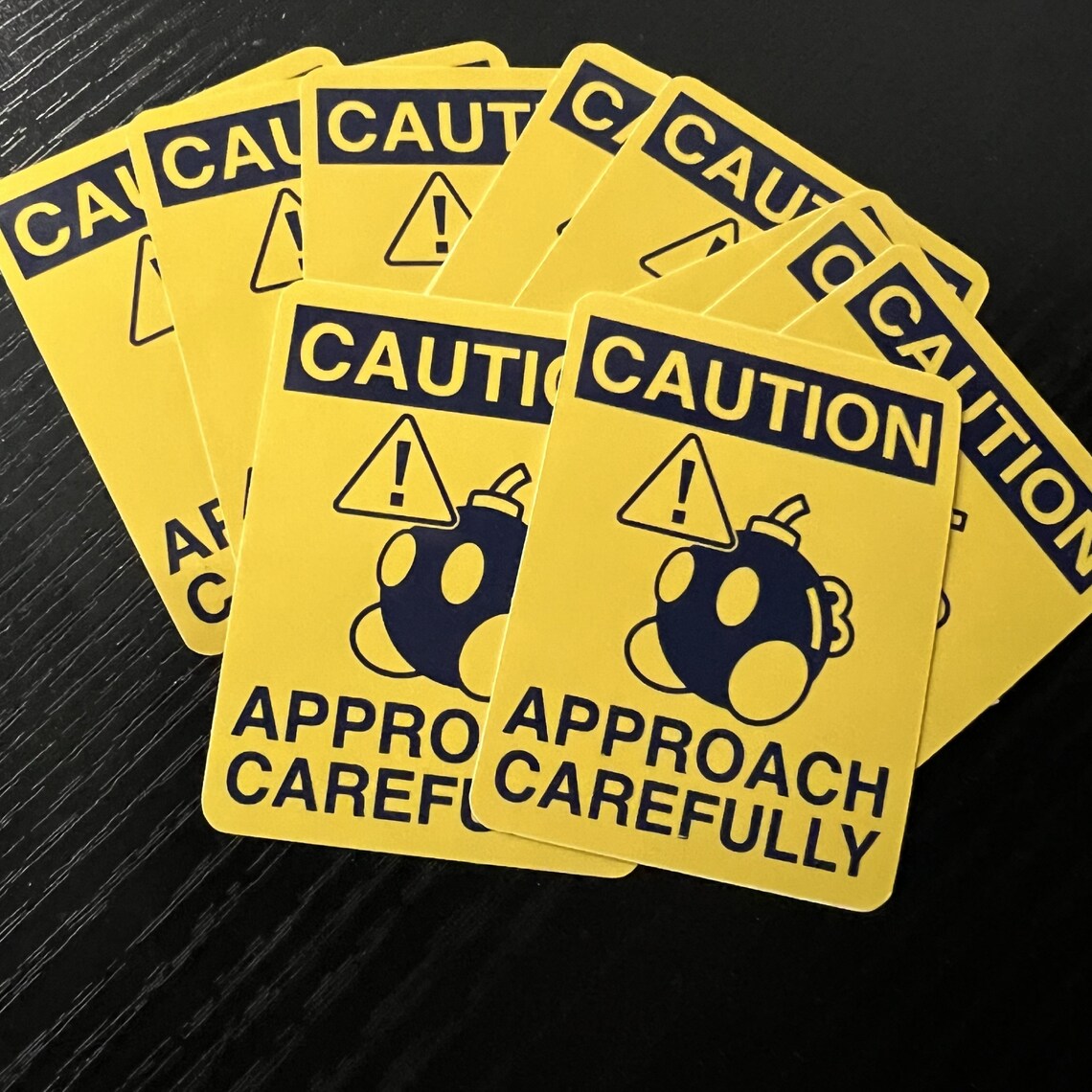 Caution Approach Carefully Sticker Caution Sticker Bomb Sticker Caution ...