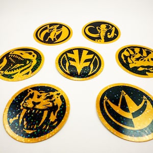 Retro Power Coin Sticker Set: 90s Hero Team, Water Bottle Decals - Etsy