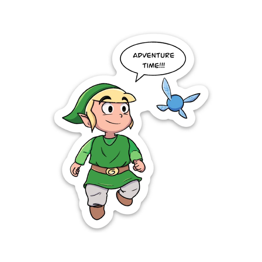 Link | Link Sticker | LOZ | Cartoon Link | Adventure Time | LOZ Sticker ...