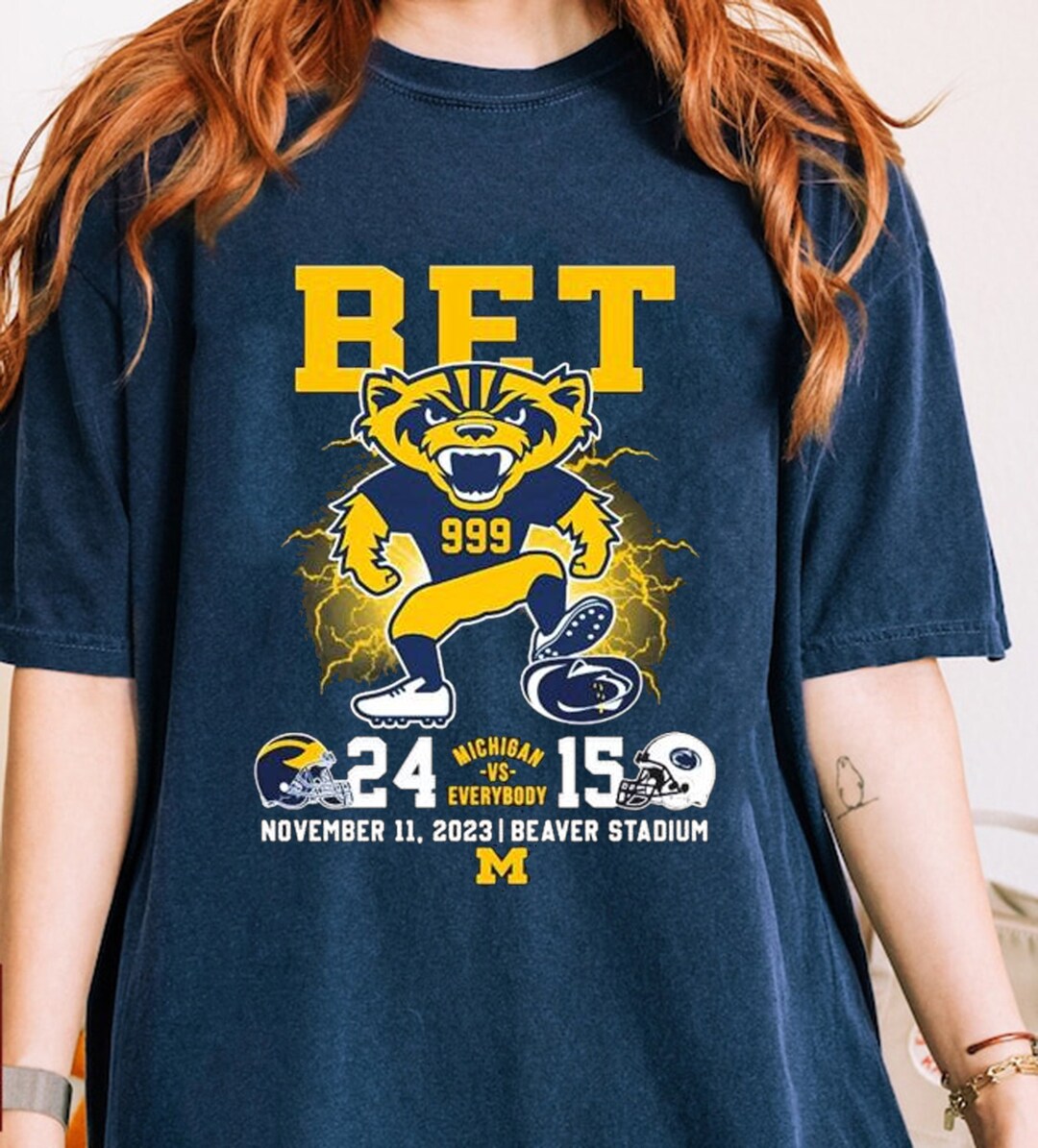 BET Michigan Wolverines Beat Penn State 24-15 Shirt Michigan - Etsy