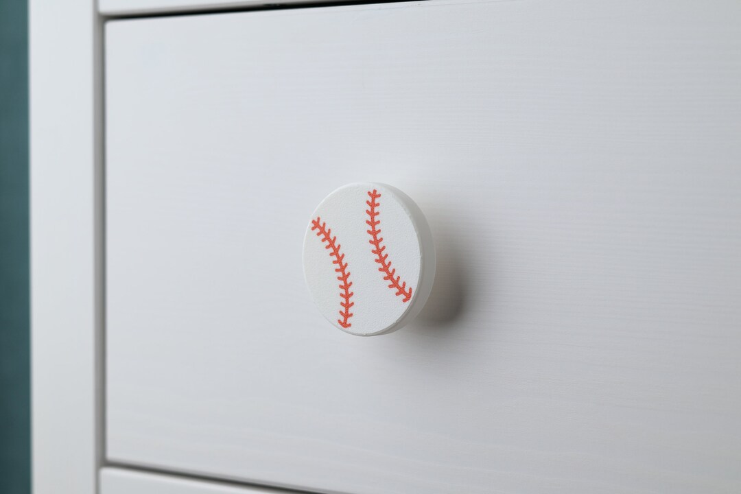 Baseball Drawer Knob | Dresser Pull for Sports Themed Kids Room - Etsy