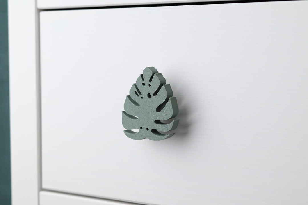 Monstera Leaf Drawer Knob | Perfect for Plant Moms and Plant Dads - Etsy