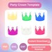 Crown Templates for Parties or Birthdays. Different Formatssvg, PDF ...