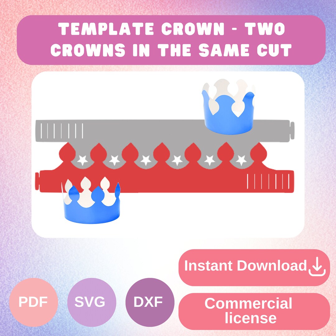 Modèle de couronne de fête : fichiers SVG, PDF, DXF (téléchargement ...