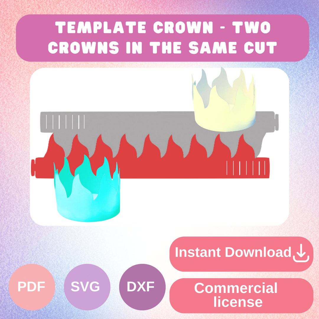 Crown Templates for Parties or Birthdays. Different Formatssvg, PDF ...