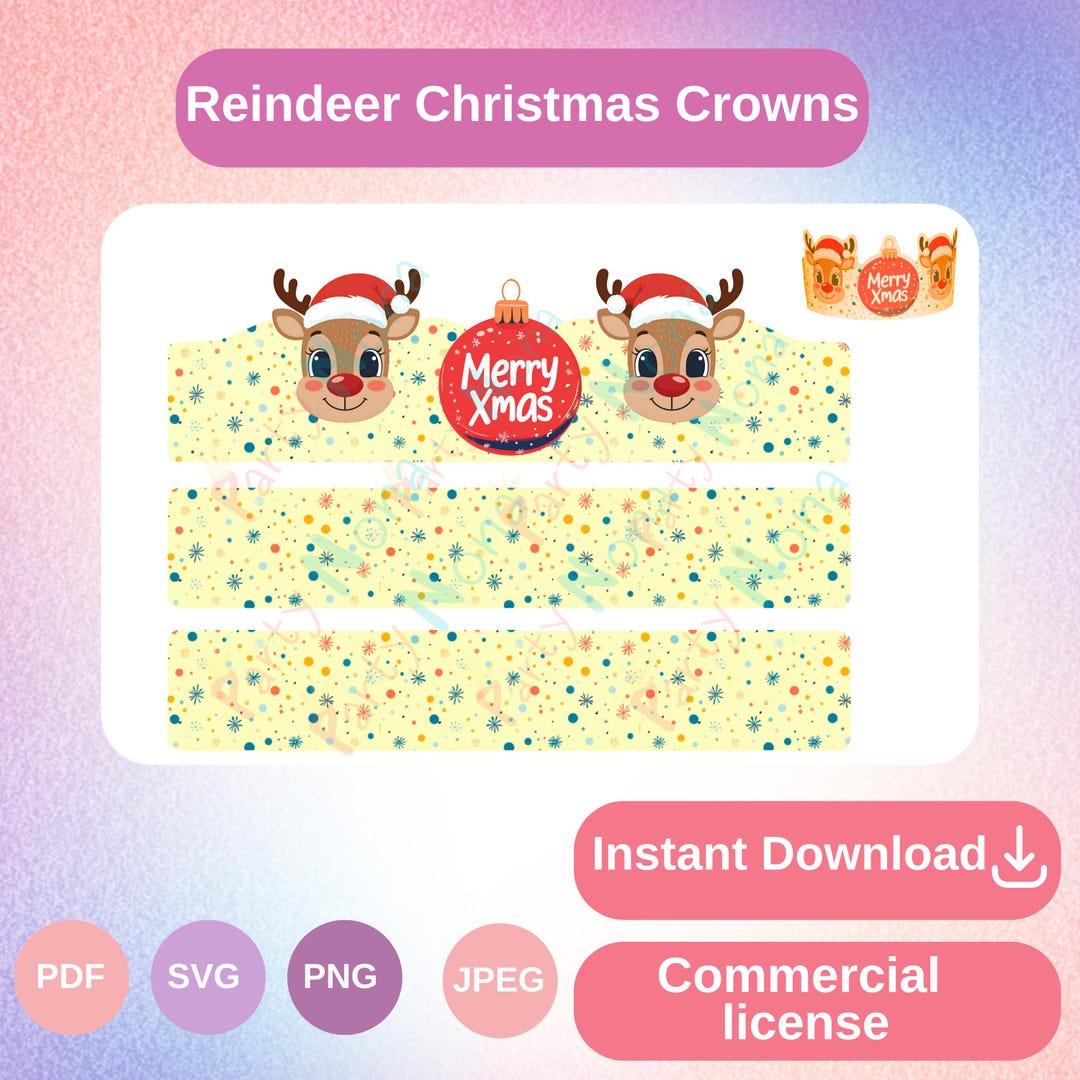 Make Your Own Reindeer Crown | Printable Christmas Template | Christmas ...