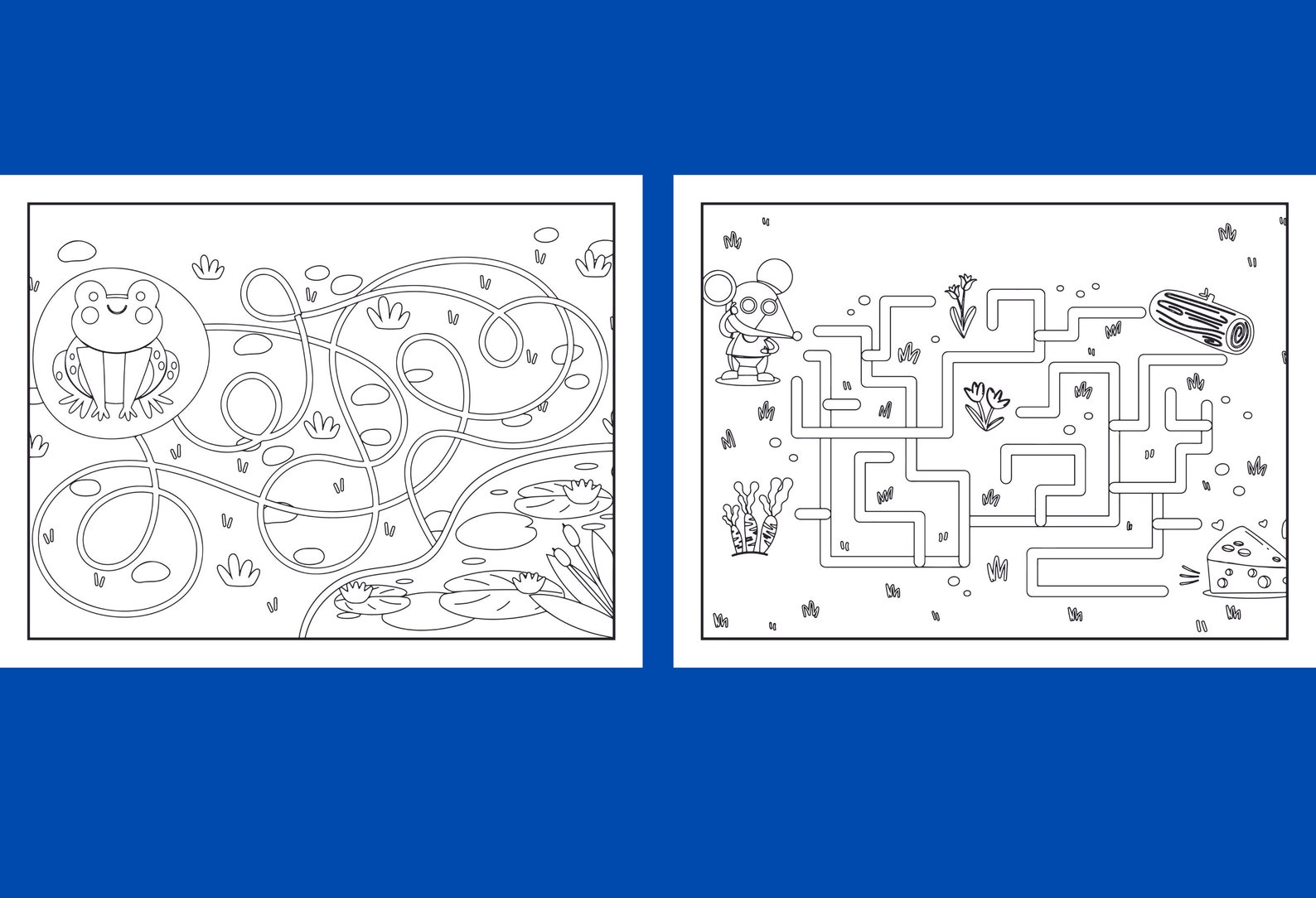 24 Educational Mazes for Kids, 24 Educational and Coloring Pages for ...