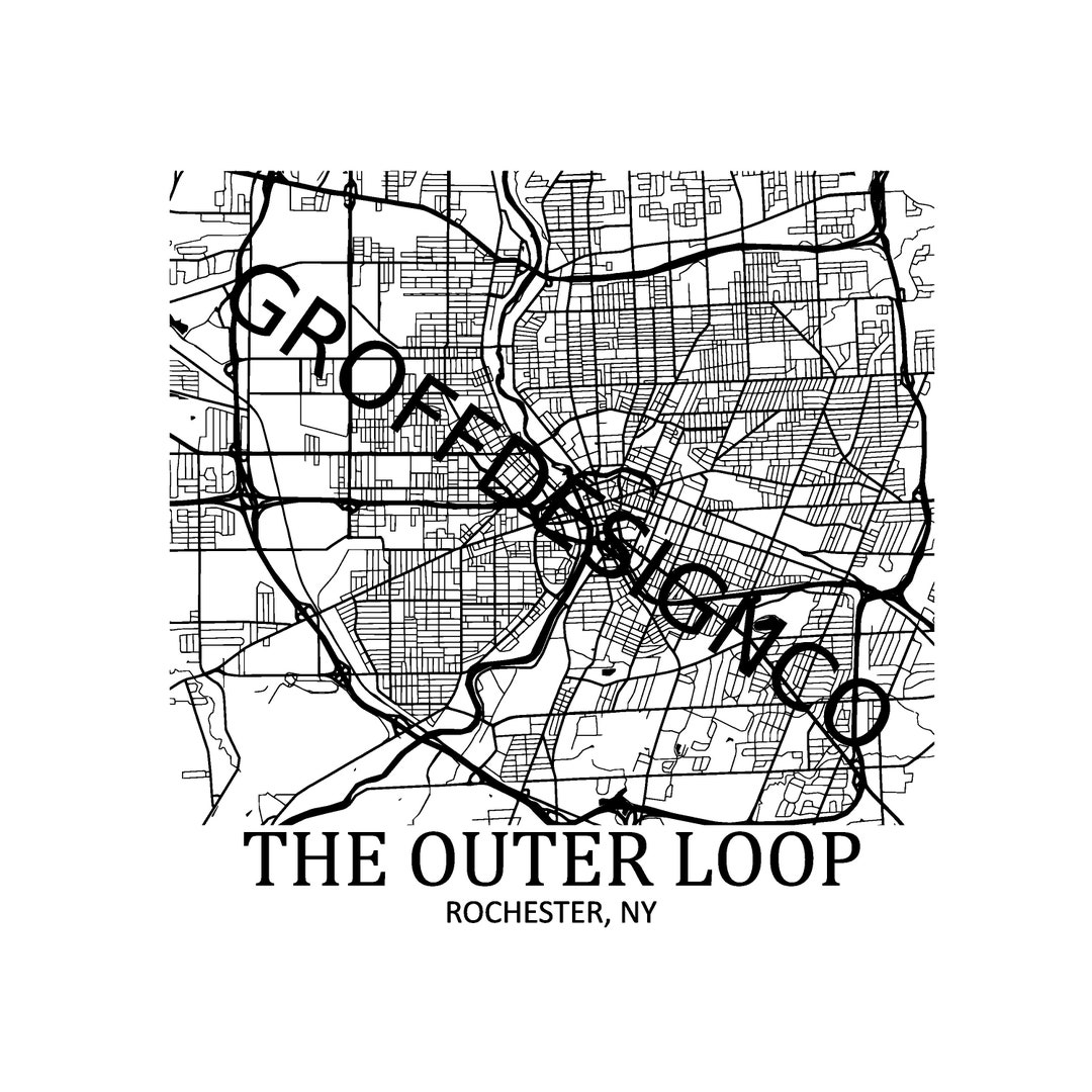 Map of the Outer Loop at Rochester NY Digital SVG - Etsy
