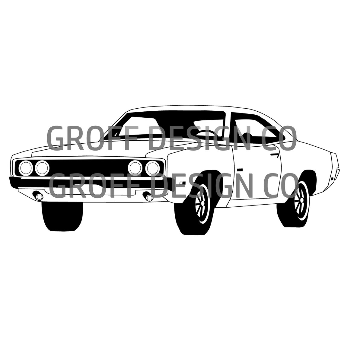 1969 Dodge Challenger 600 DPI SVG Download - Etsy