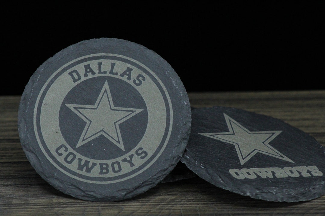 Dallas Cowboys Assorted Logo Slate Coasters - Etsy