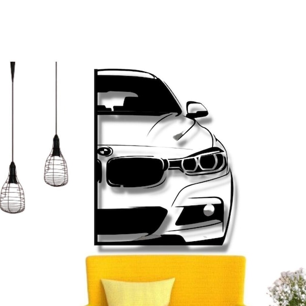 Bmw Wall Silhouette - Etsy