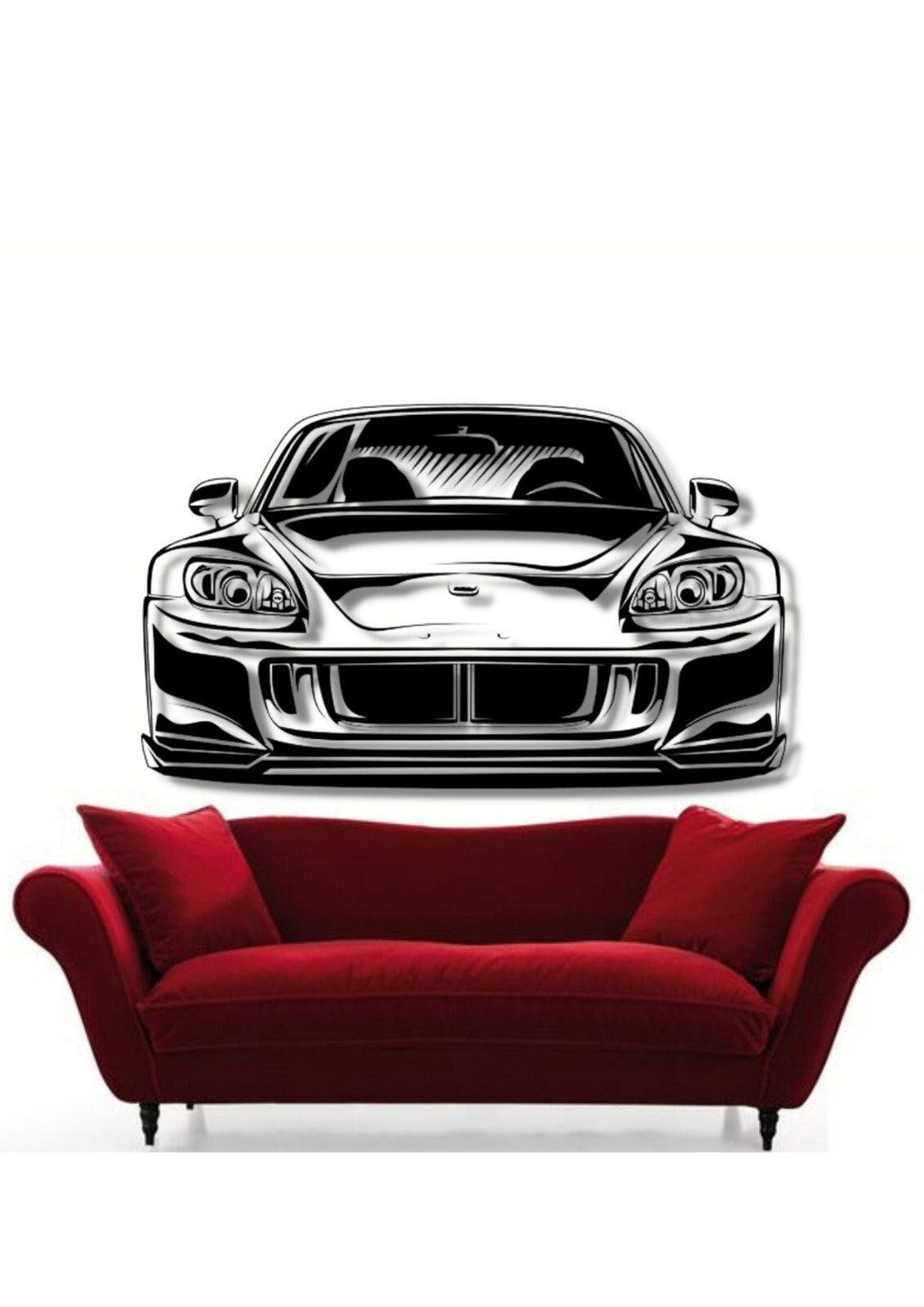 Honda S2000 Detailed Silhouette Metal Wall Art,car ,wall Art,custom Car ...