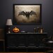 PRINTABLE Halloween Bat Wall Art, Halloween Art Print, Bat Art, Gothic ...