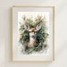 PRINTABLE Reindeer Christmas Wall Art, Watercolor Reindeer Painting ...