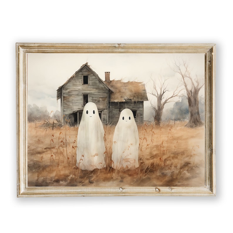 PRINTABLE Ghosts Halloween Wall Art, Halloween Decor, Cute Ghosts in ...