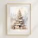 PRINTABLE Christmas Tree Wall Art, Watercolor Christmas Tree Painting ...