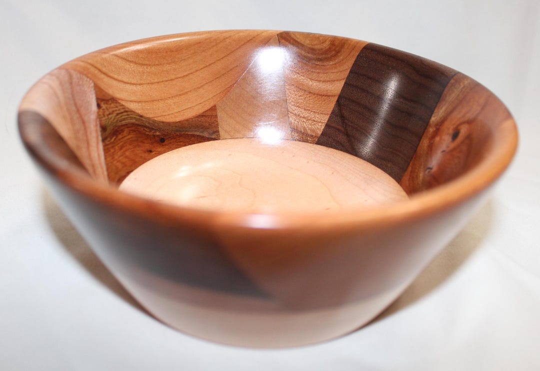Multi Wood Bowl - Etsy