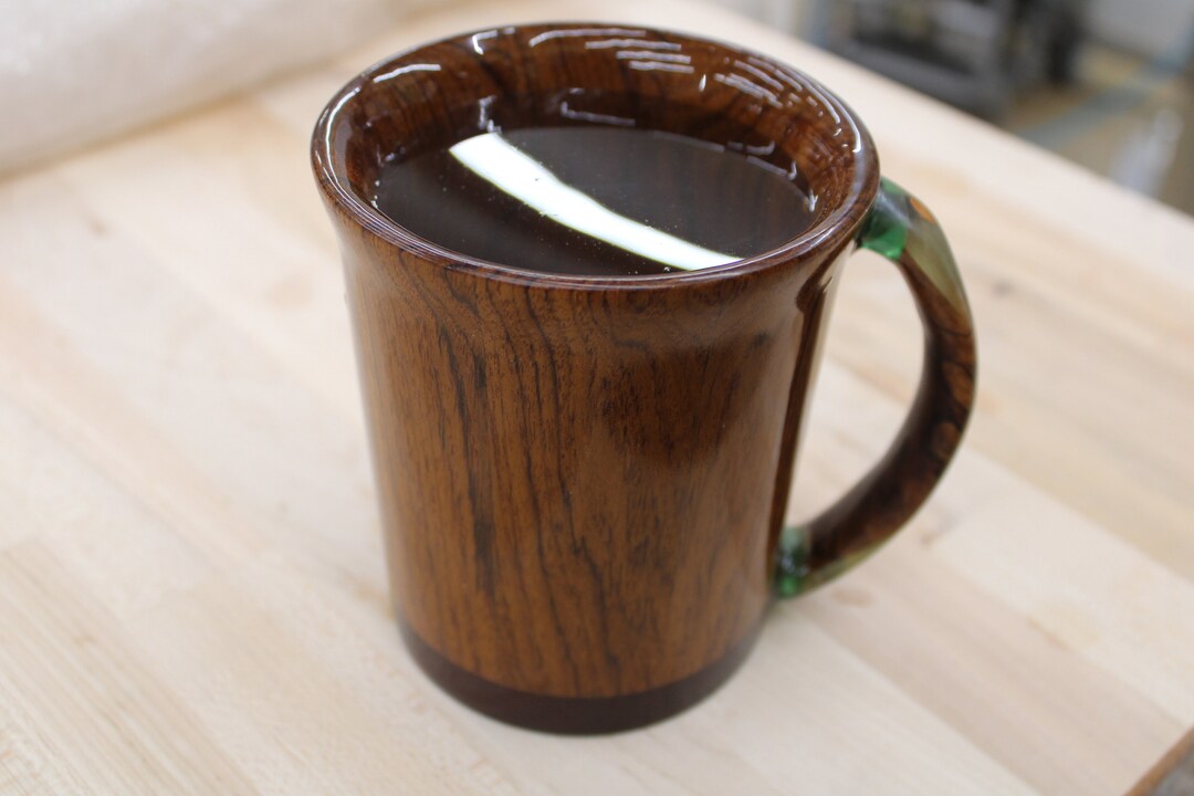 Wood and Resin Mug - Etsy