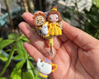 Princess Belle, Beauty and the Beast, Disney Inspired, Badge Reel, Pop ...