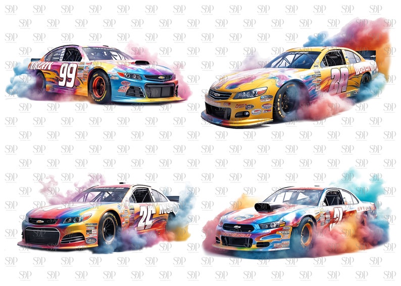 Nascar Cars PNG Bundle, Racing Graphics (commercial Use) - Etsy