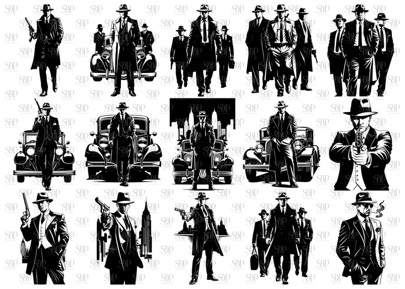 120 Mafia SVG BUNDLE, Vector File, Mafia Svg,gangster Vector,mafia ...